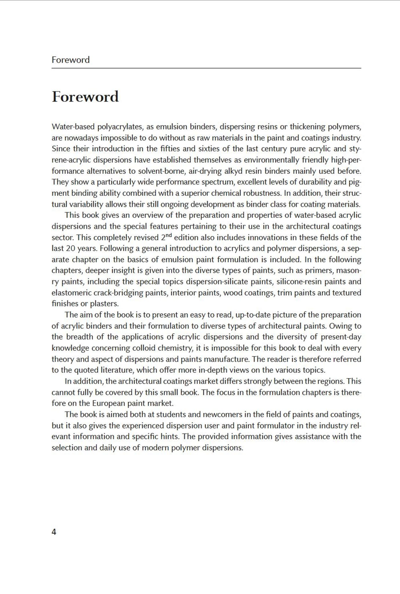 Water-based Acrylic Dispersions - European Coatings
